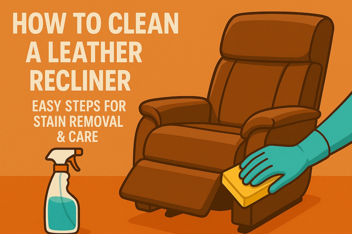How to Clean a Leather Recliner: Easy Steps for Stain Removal & Care ...