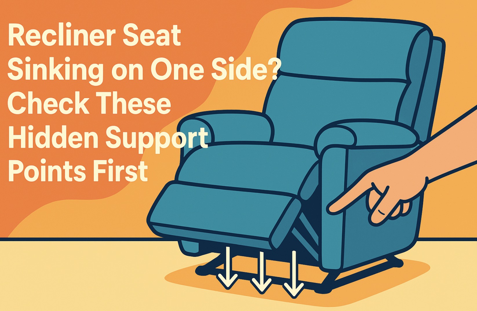 Recliner Seat Sinking on One Side? Check These Hidden Support Points ...